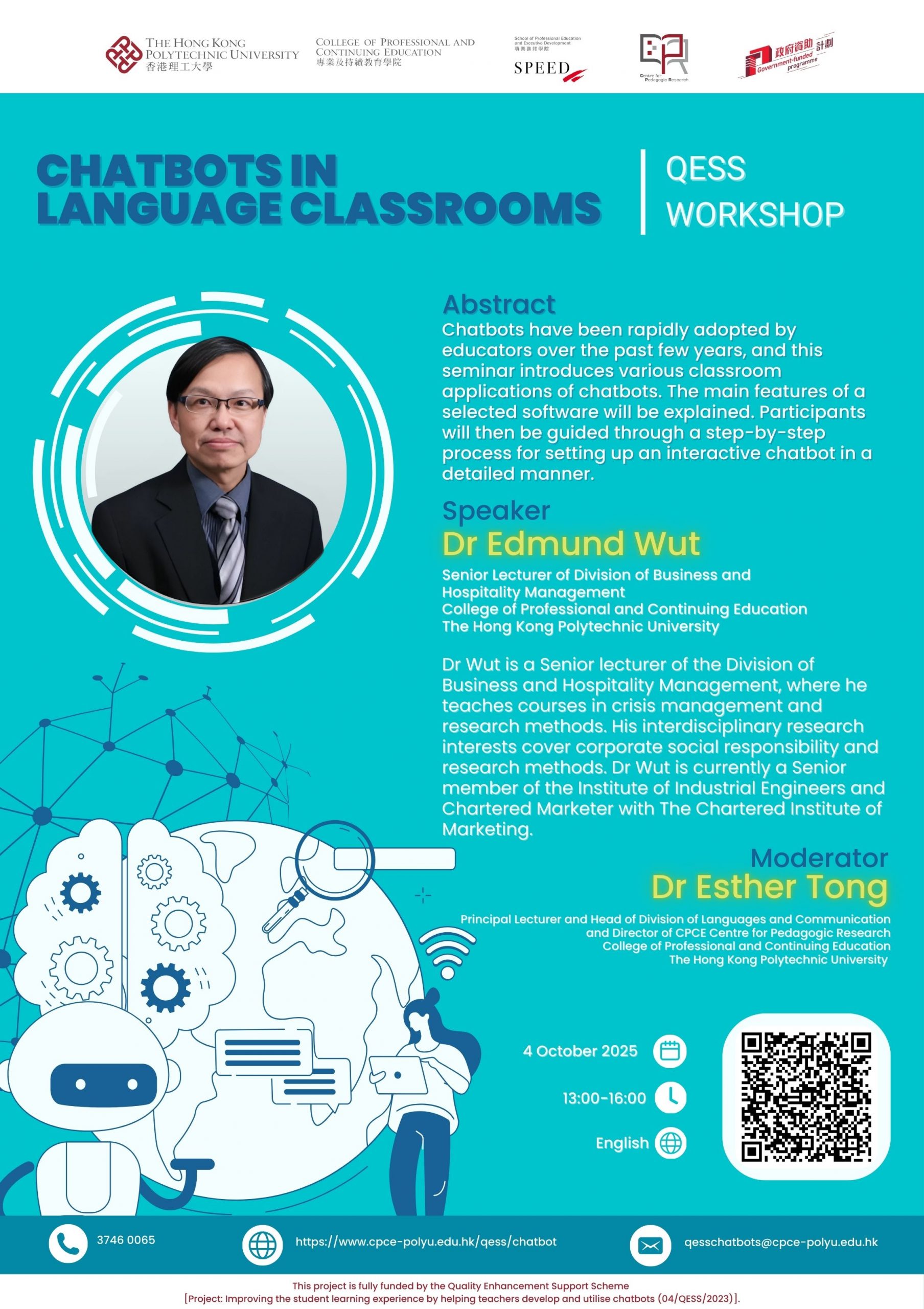 QESS Workshop: Chatbots in Language Classrooms | Centre for Pedagogic Research (CPR)