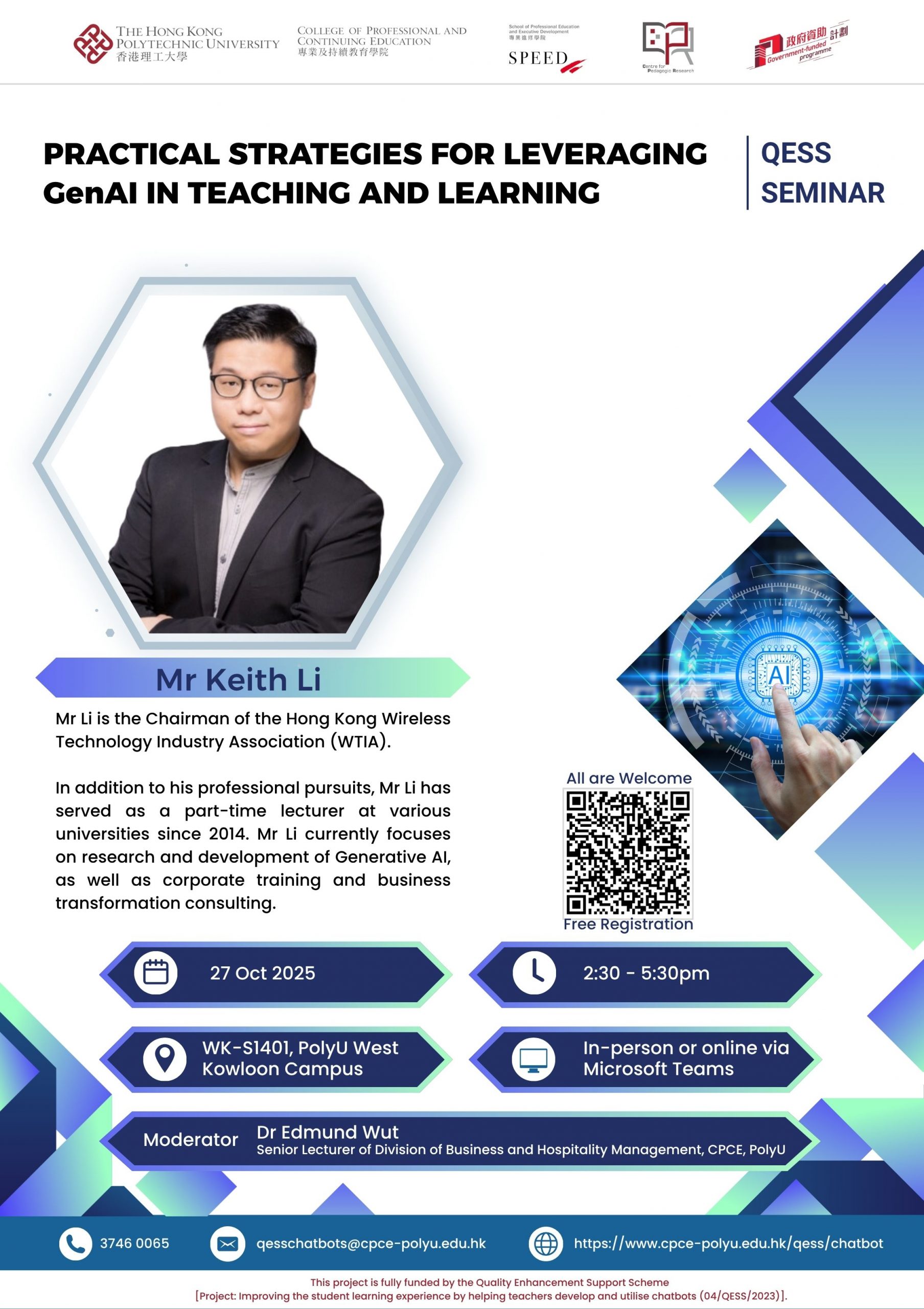 QESS Seminar: Practical Strategies for Leveraging GenAI in Teaching And Learning | Centre for ...